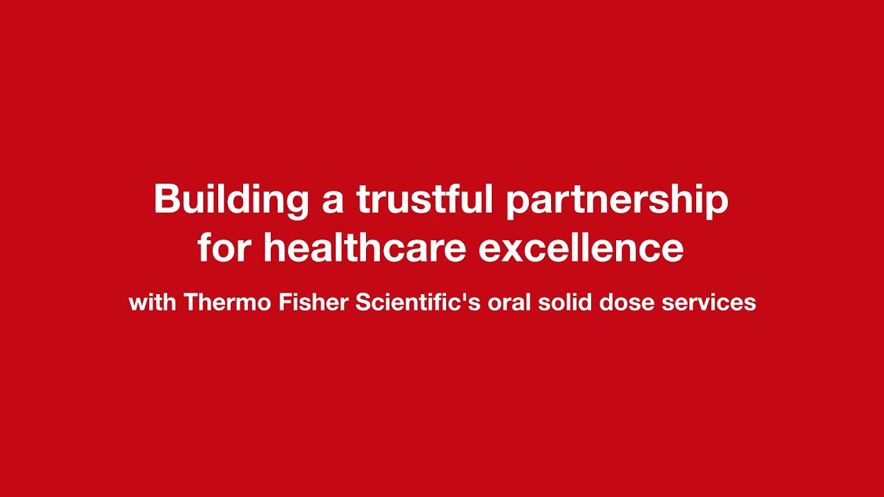 Thermo Fisher Scientific's Oral Solid Dose Services - YouTube
