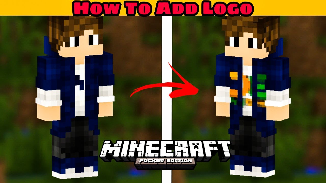 How To Add Logo In Minecraft Skin - YouTube
