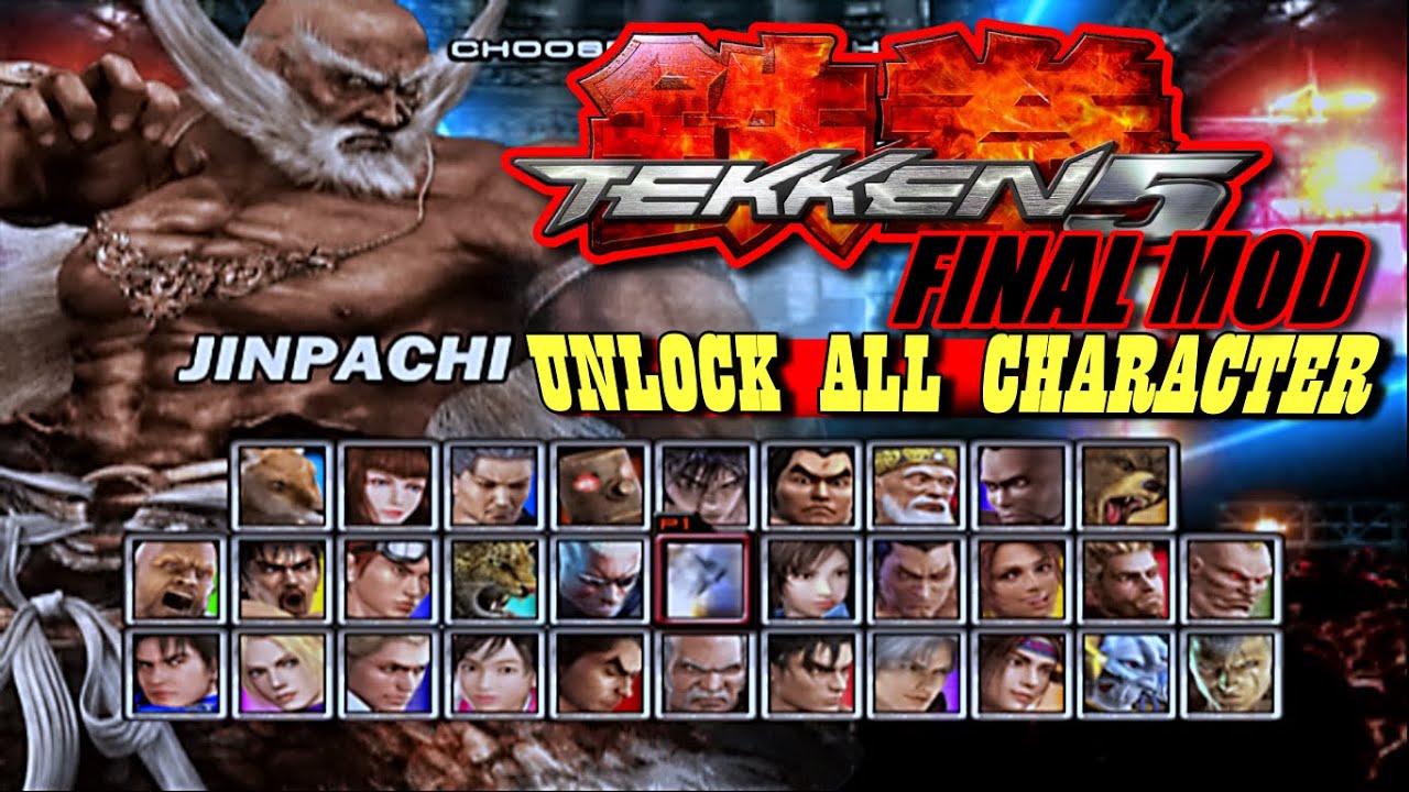 FINAL MOD | TEKKEN 5 MOD UNLOCK ALL CHARACTER ISO PS2 !! - YouTube