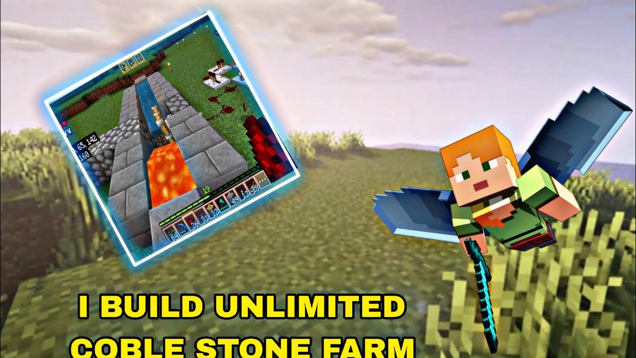 I BUILD Unlimited Coble stone Farm in Minecraft 😱 #minecraft #video # ...