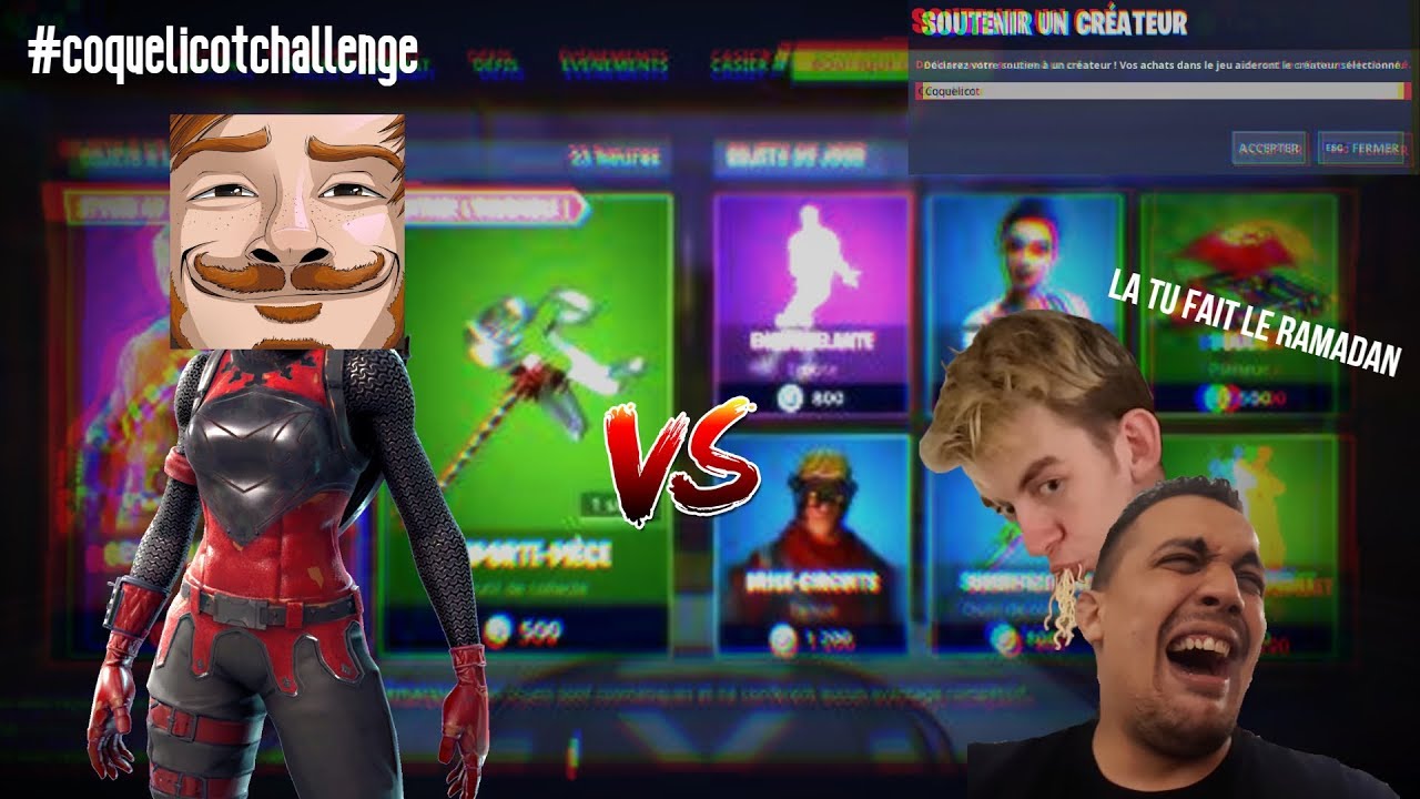 #COQUELICOTCHALLENGE / Cyrilmp4 vs TheKairi78 et Kenny.exe - YouTube