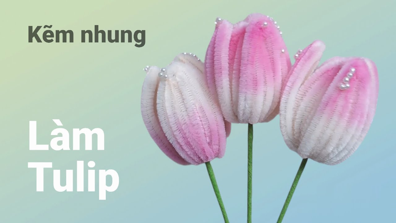 Yohand | Làm hoa Tulip bằng kẽm nhung | Make Tulip flower with velvet zinc #yohand #diy - YouTube