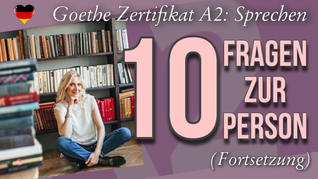 Goethe Zertifikat A2: Sprechen, Teil 1 - разбор карточек с вопросами и ...