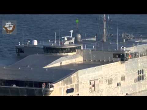 Navy Unveils Ship for Speedy Troop Transport - YouTube