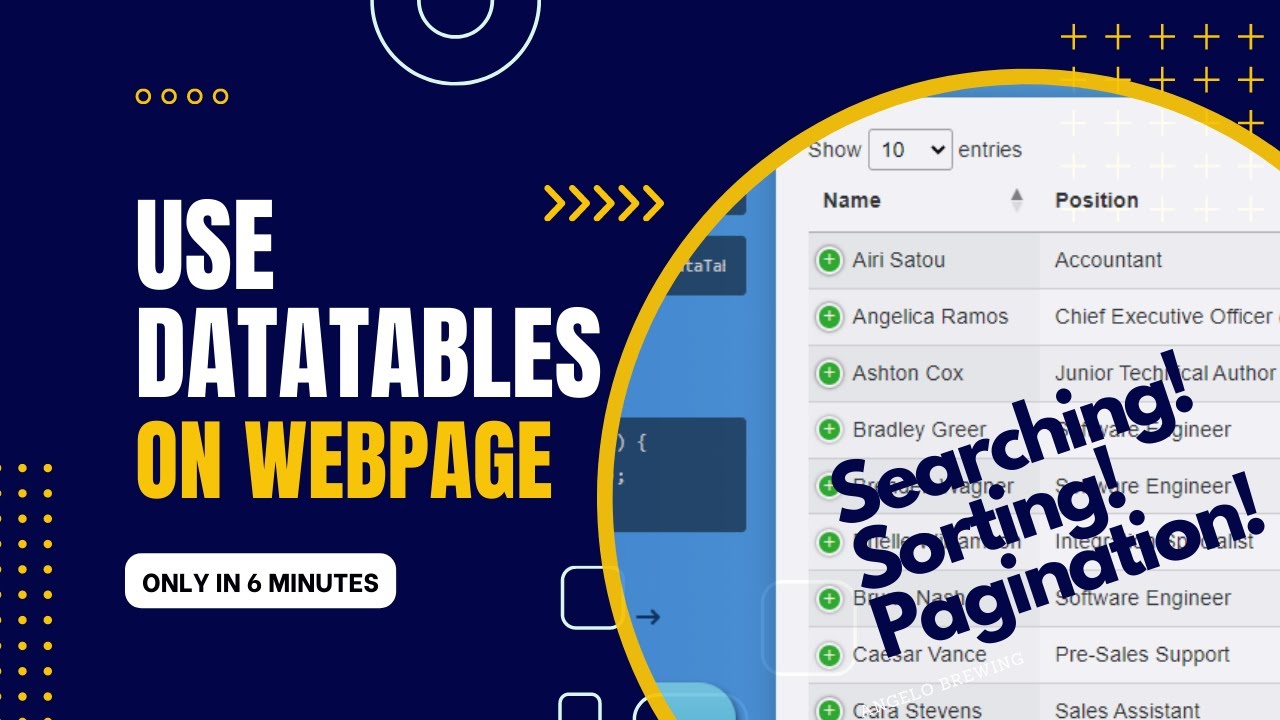 Get Started With Datatables A Step By Step Guide For Your Web 7462