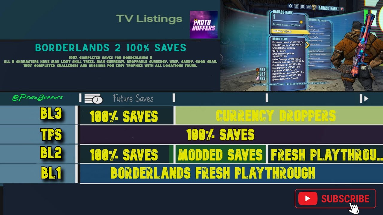 BL2 100% Legit Saves (ALL PLATFORMS!!) - YouTube
