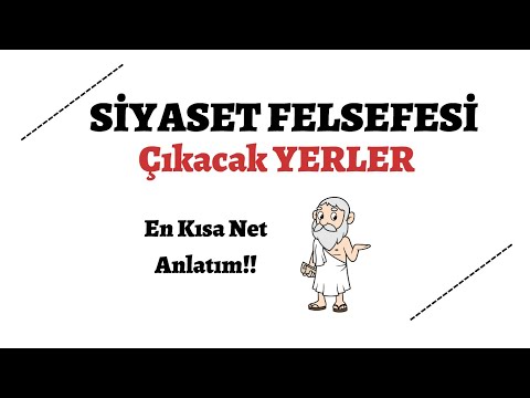 Siyaset Felsefesi TYT - AYT Çıkacak Yerler Anahtar Akademi