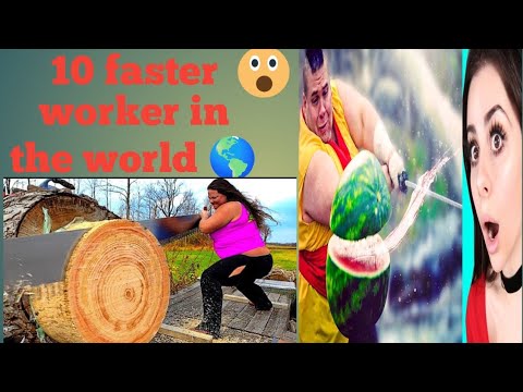 10 faster worker in the world 🌎🌍||दुनिया के 10 सबसे तेज़ कामगार🌍🌍|| # ...
