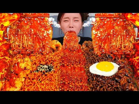 RUS SUB) пряные грибы Опёнок зимний 🔥 рамён креветка поистине🦐Рецепт Ssoyoung