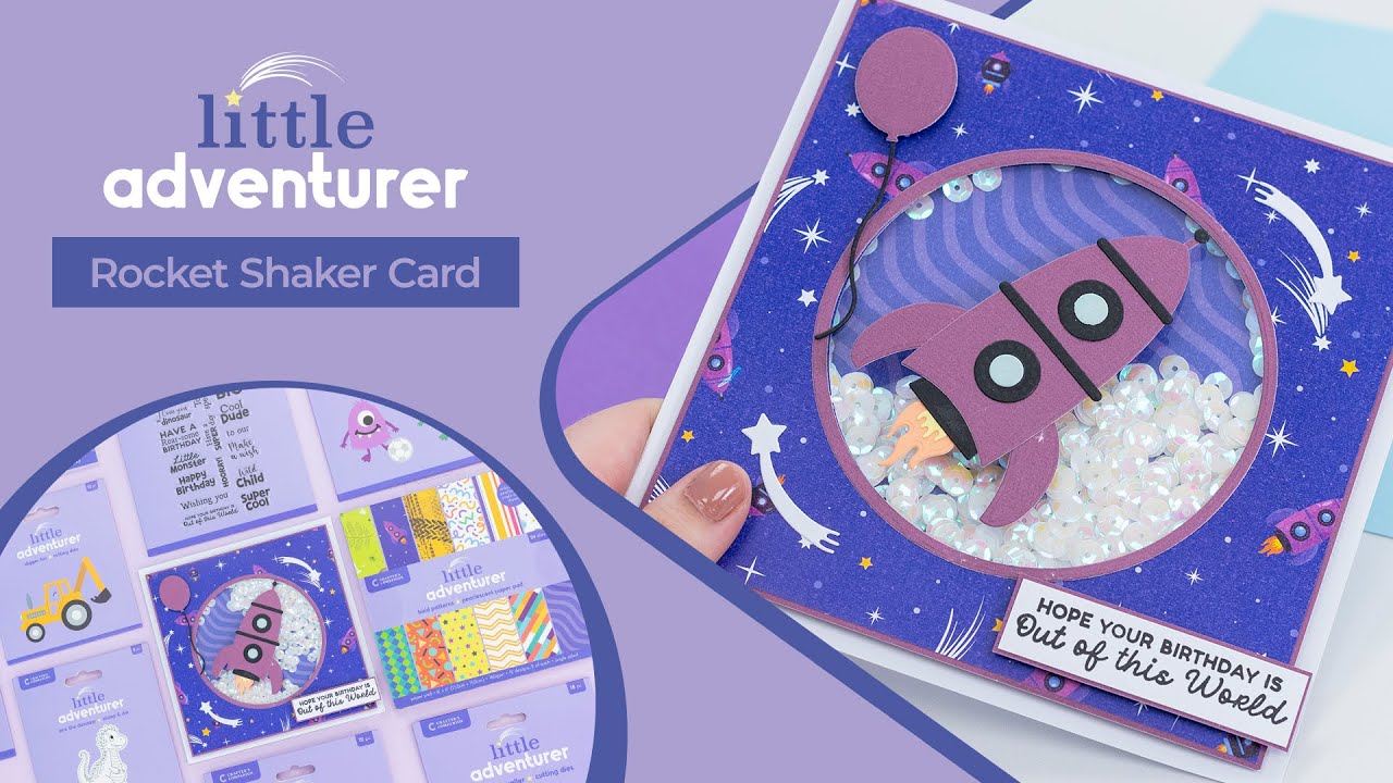Interactive Rocket Birthday Card Tutorial | Little Adventurer - YouTube