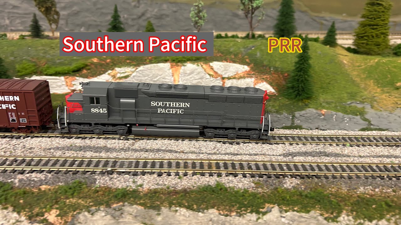 Southern Pacific & PRR in Ho scale - YouTube