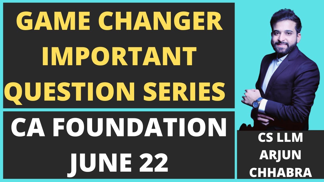 CA FOUNDATION LAW CASE STUDY QUESTIONS AND ANSWERS - YouTube