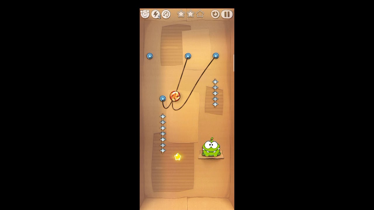 Cut the Rope (Level 17) Season 1 Cardboard Box - YouTube
