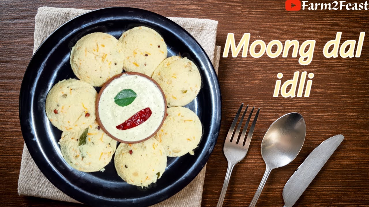 Moong dal idli/Moong dal idli recipe/Pasi paruppu idli/Healthy ...