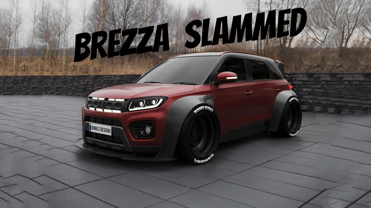 Maruti Vitara Brezza widebody modified concept | Bimble Designs - YouTube