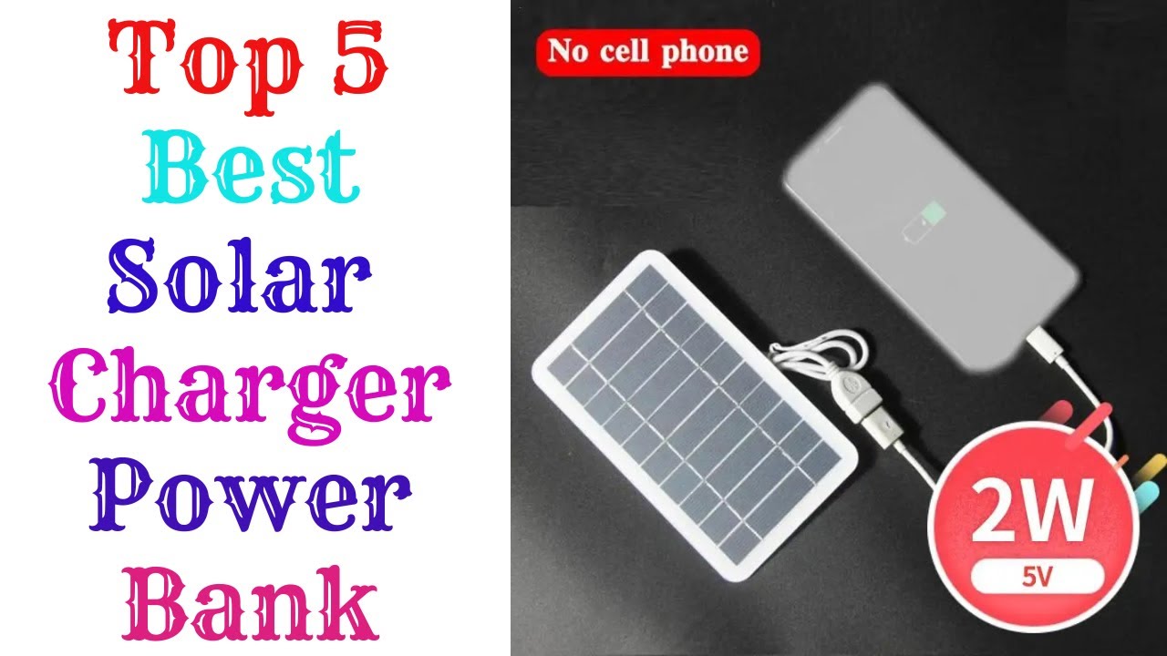 Top 5 Best Solar Power Bank 20000mAh । Solar power bank with plug ...