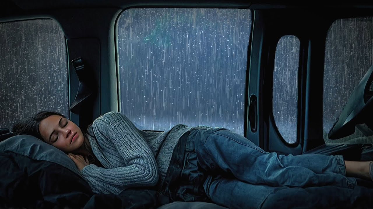 Rain In Car -Rain Sound For Sleep💤 99% Fall Asleep Instantly with Rain ...