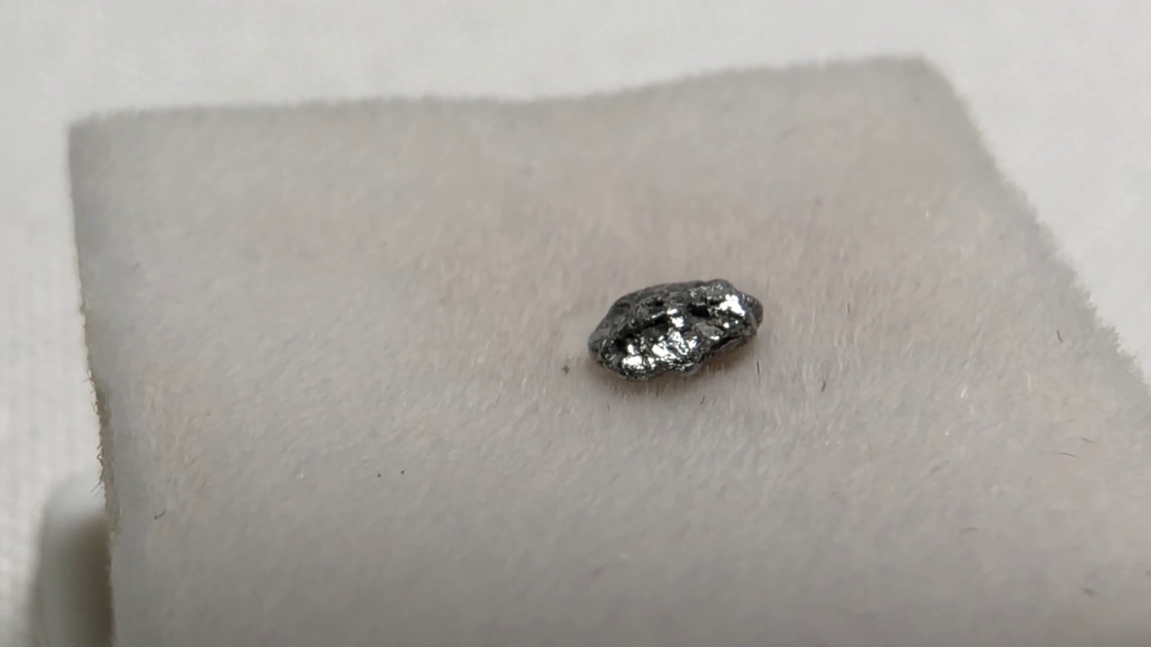 44 Ru Native Ruthenium 釕礦, 美國 特寫觀察 (1) - YouTube