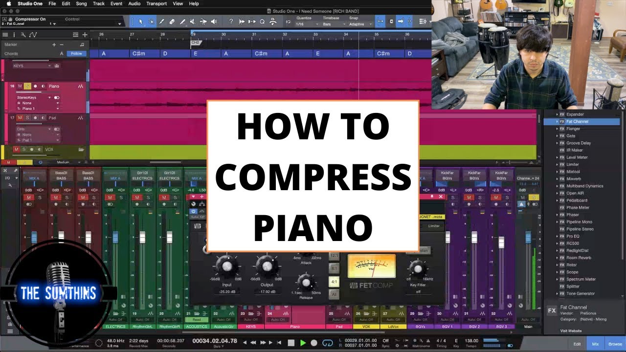 How To COMPRESS PIANO Step By Step - YouTube