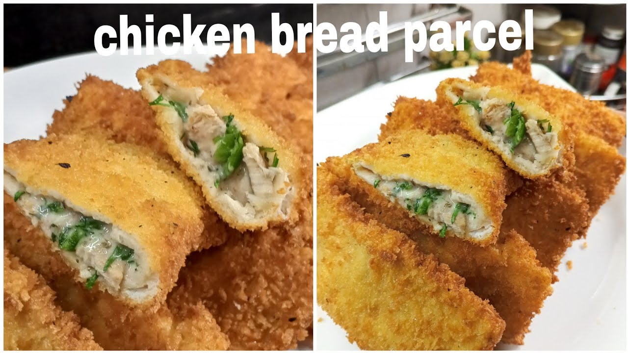 chicken bread parcel || creamy chicken bread parcels || street style ...