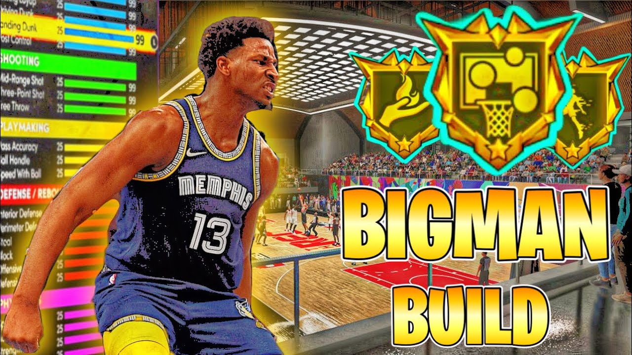 CRAZY OVERPOWERED BIG MAN BUILD. BEST POWER FOWARD BUILD 2K23 NEXT GEN ...