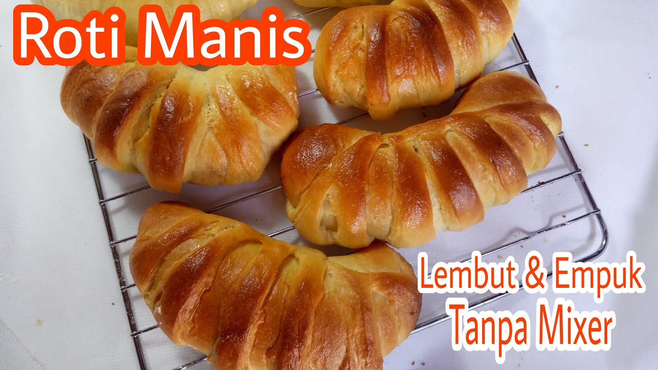 RESEP ROTI MANIS ISI SELAI STRAWBERRY TANPA MIXER SUPER LEMBUT & EMPUK ...