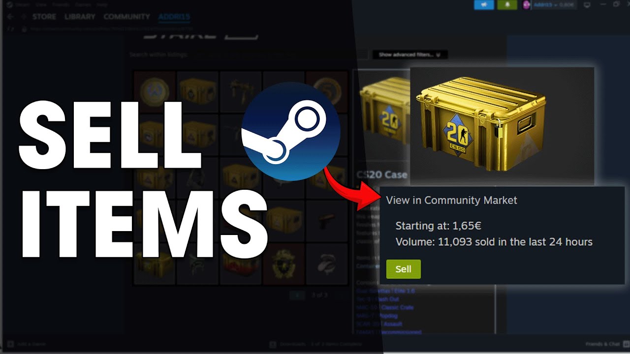 Steam - How To Sell Steam Items From Your Inventory (Any Game) 2026 ...