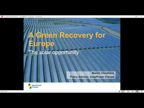 The EU%u2019s green recovery plan the case for a solar recovery in the ...