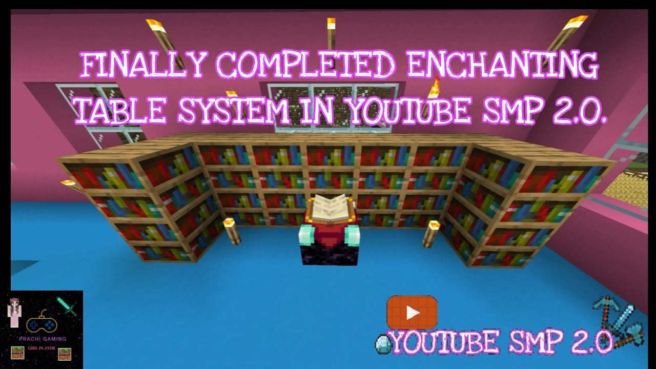 FINALLY COMPLETED ENCHANTING TABLE SYSTEM IN YOUTUBE SMP 2.O.#building ...