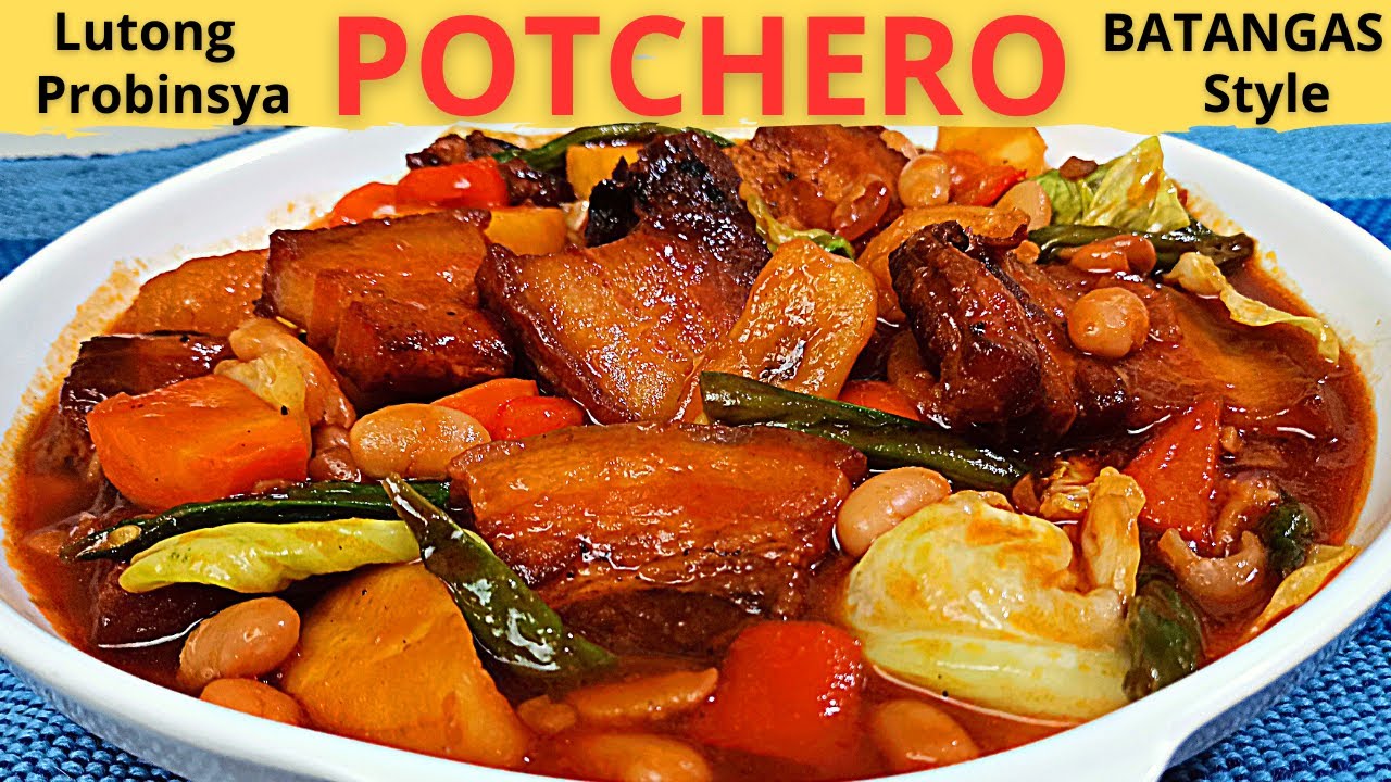 POCHERONG BABOY | Potcherong Batangas | Pochero Recipe | Batangas Style ...