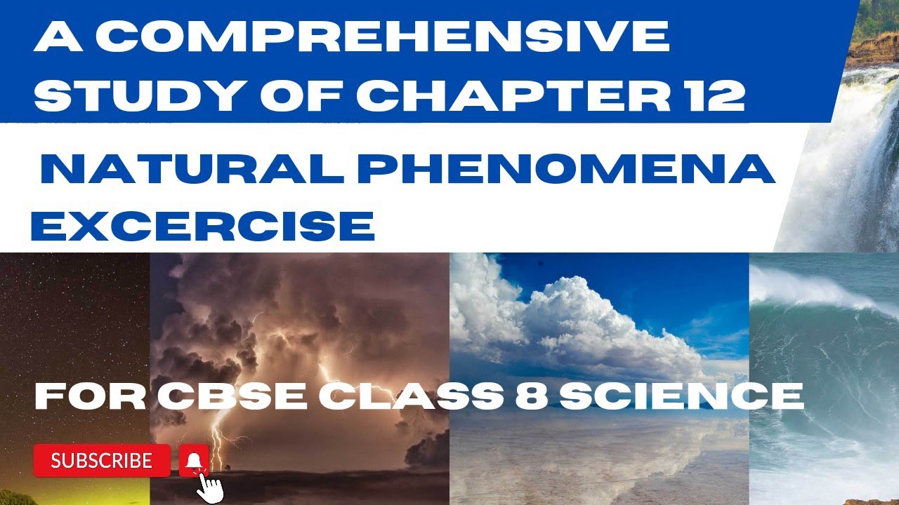 CBSE class 8 science chapter 12 some natural phenomenon exercise #cbse ...