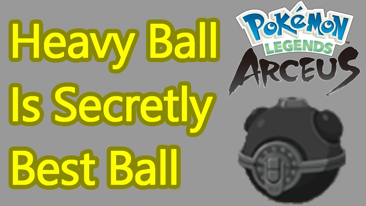 Pokemon Legends: Arceus heavy ball guide, this thing is actually ...