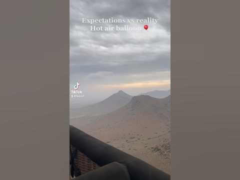 #travelvlog Expectations VS Reality in A hot air balloon 🎈 - YouTube