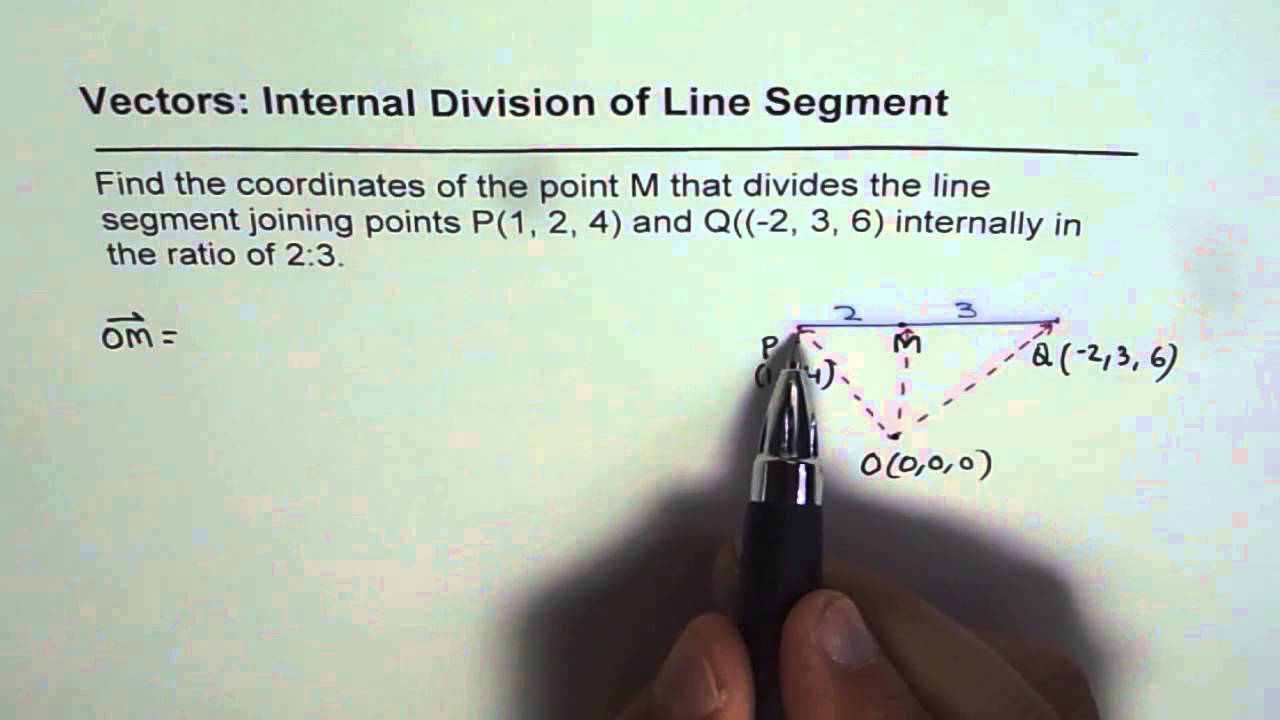04 Vectors Internal Division of Segment - EDEXCEL - GCSE - YouTube