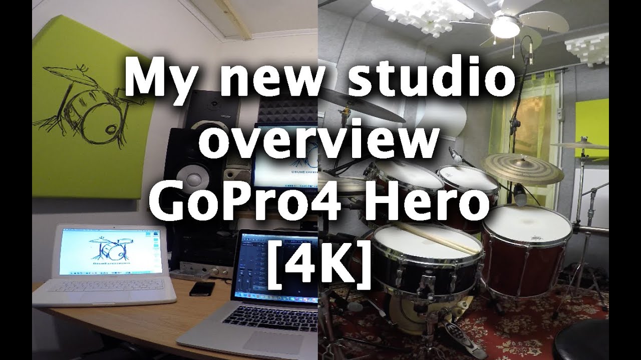 My new studio overview (GoPro4 Hero) [4K] - YouTube