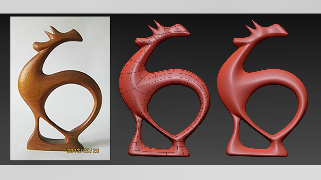 [S01] Create Wood Sculpture Model 04 in 3DsMax (Timelapse) - YouTube