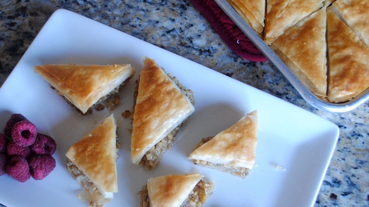 Lebanese Baklawa Dessert Recipe - YouTube