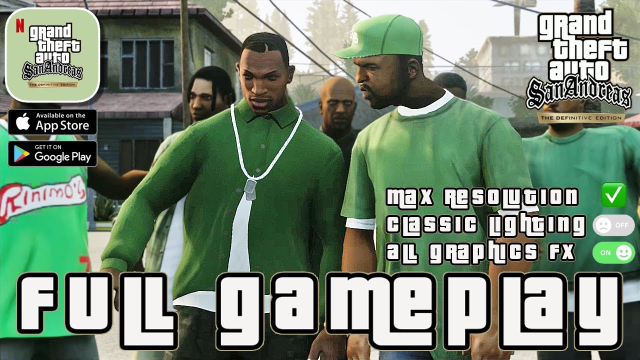 GTA: San Andreas Definitive Edition - iOS / Android FULL WALKTHROUGH ...