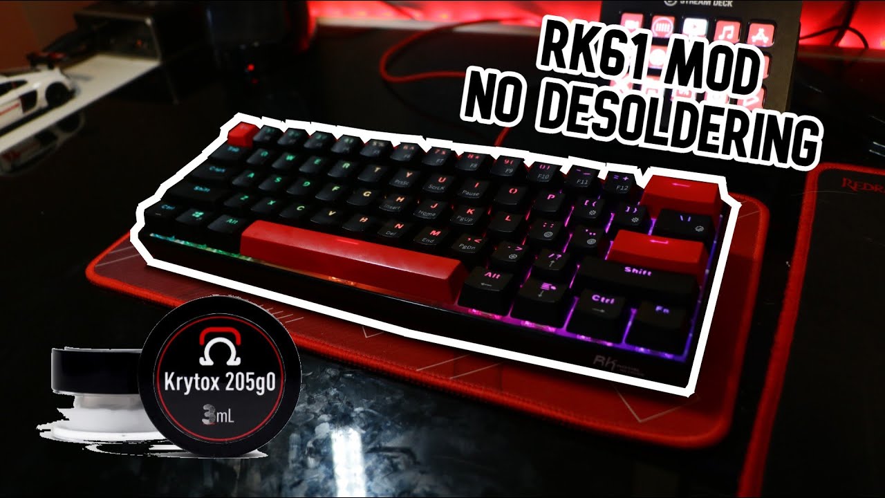How To Mod Your RK61 INSANE RESULTS | No Desoldering - YouTube