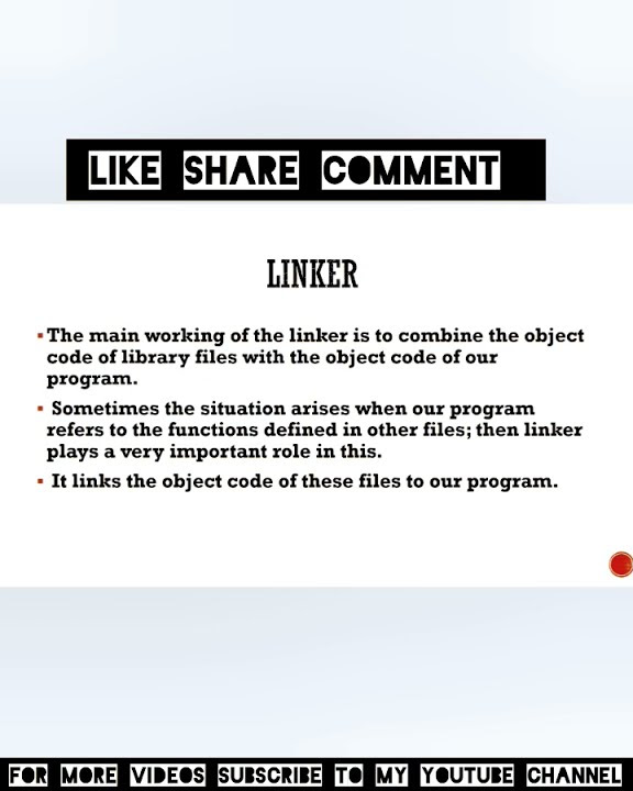 #linker#linking#clanguage #execution What is a linker in programming? - YouTube