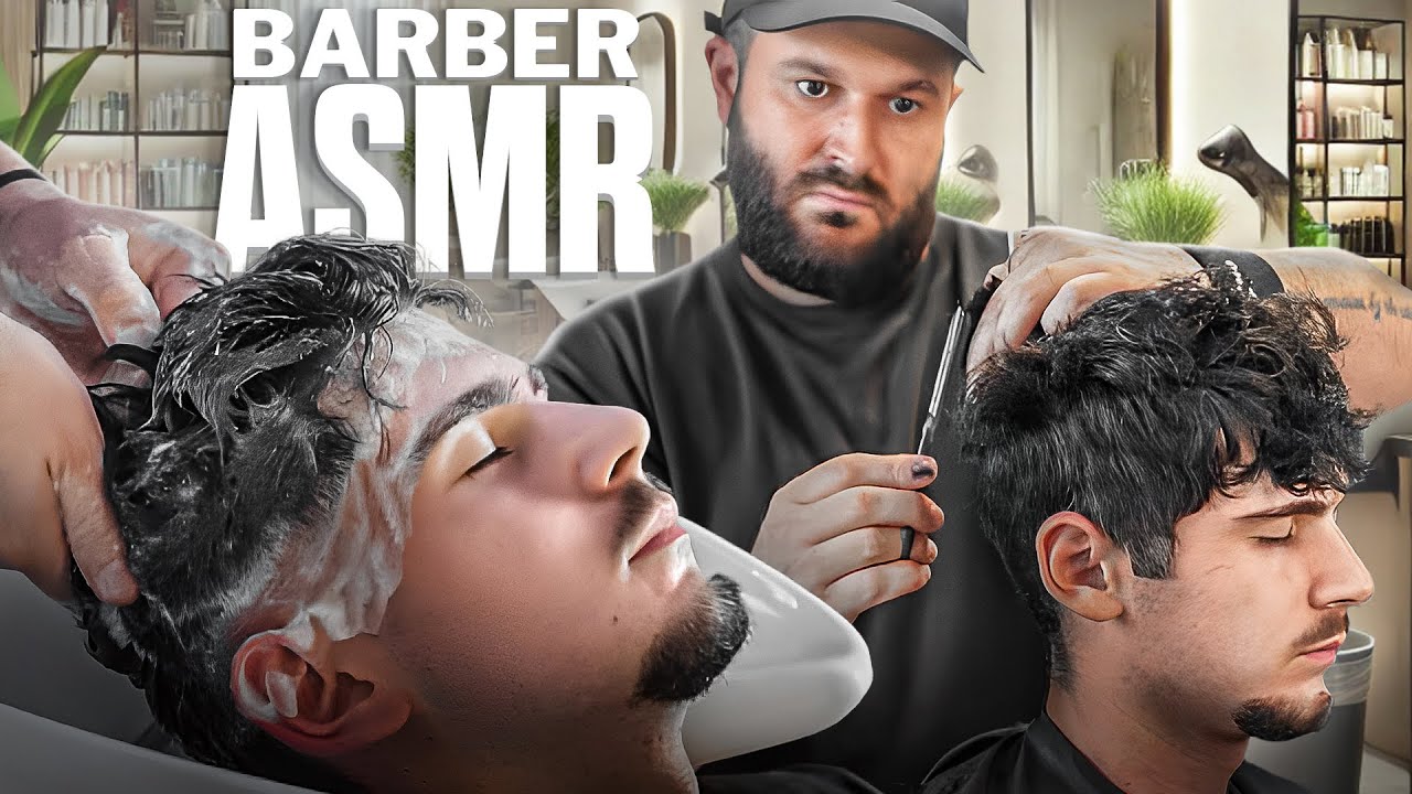 ASMR BARBER SHOP ULTRA RELAX!!! (haircut and shaving) - YouTube