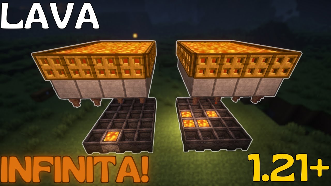 Como fazer uma farm de lava infinita fácil no Minecraft - 1.21+ - YouTube