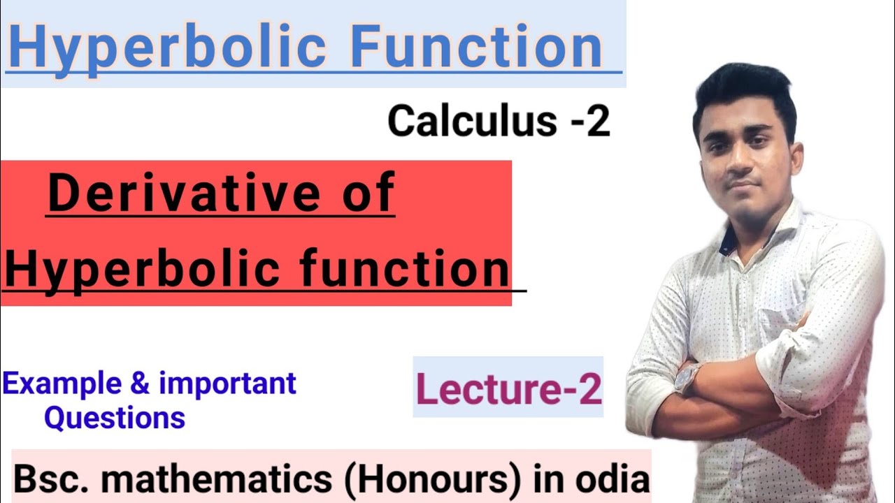Calculus ll Derivative ll Hyperbolic function ll sem-1 @siddheswar study point - YouTube