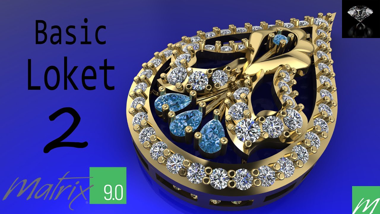 Basic Locket 2 for Beginners Matrix 9 | Cad Diamond 🔹 - YouTube