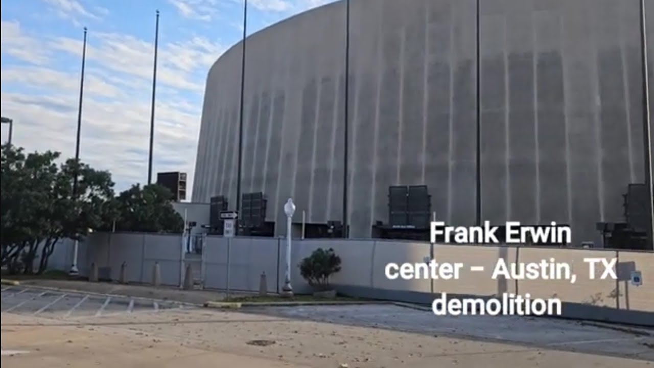 Frank Erwin Center (Austin, TX) demolition - YouTube