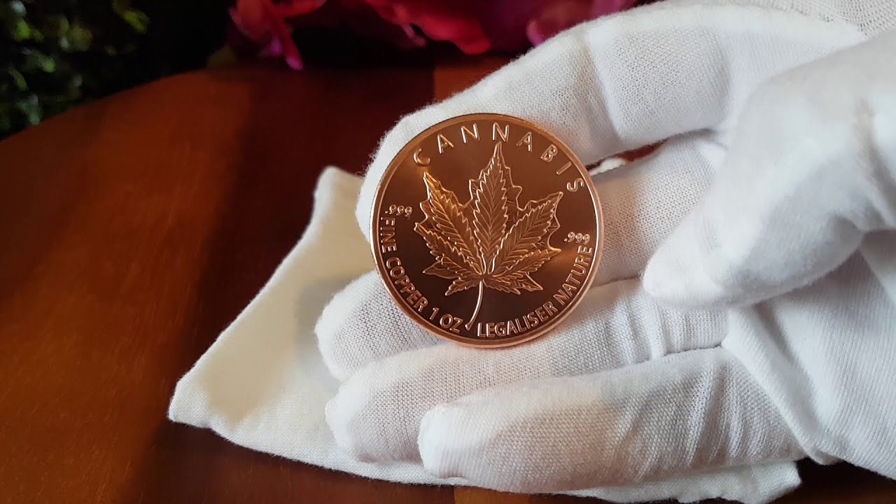 Cannabis Silver Shield Copper Round - YouTube