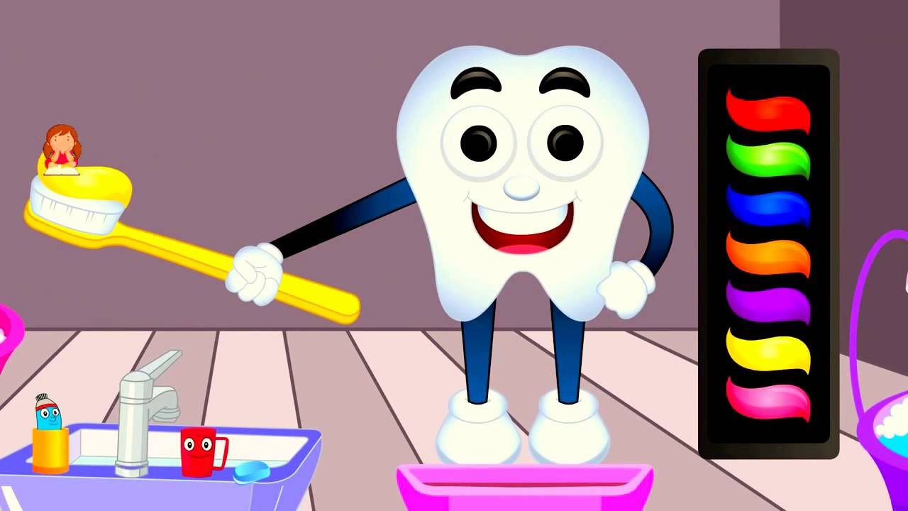 Learn Colors with Teeth Brush-Colors for Kids to Learn-Teach Colours ...