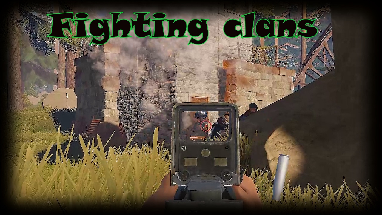 Rust: Fighting clans (2vs6 spraydown) - YouTube