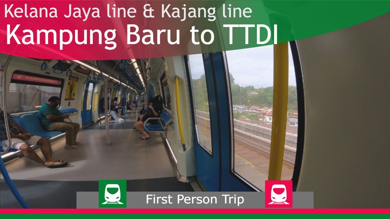 LRT & MRT POV : Kampung Baru to TTDI via Pasar Seni - YouTube