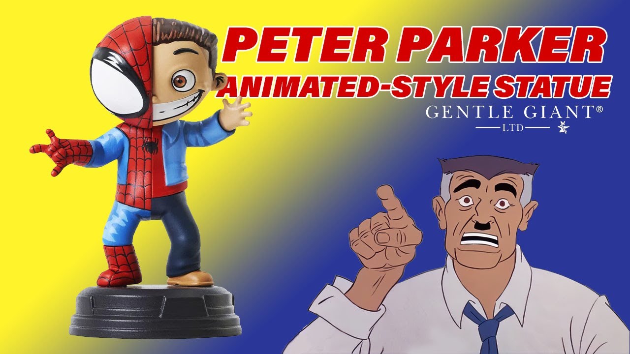 Marvel Peter Parker Animated-Style Statue - YouTube